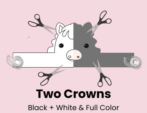 Horse Crown / Mask / Costume / Animal / Headband ** Two Crowns