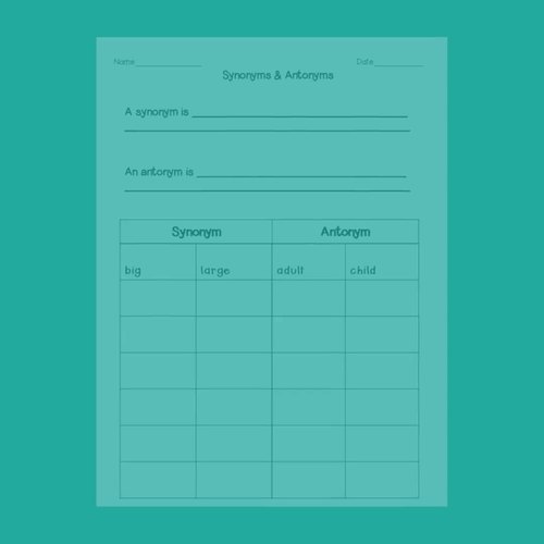 Synonyms and Antonyms Graphic Organizers by Bilingual Teaching Made Easy
