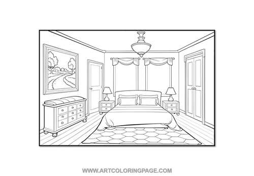 Ignite Imagination with Room Coloring Pages to Print for Children Vol 5