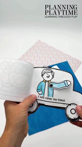 Back to School Rules Book – Interactive Crafts & Activities for Pre-K & K