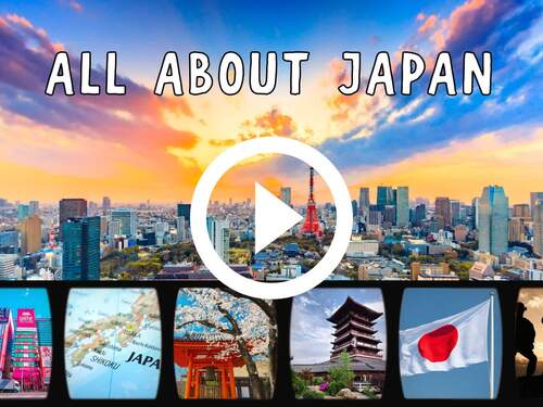 NO PREP All About JAPAN PowerPoint Presentation, 3rd-6th Grade, Geography