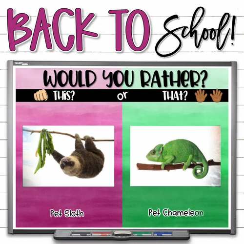 Back to School Would You Rather Questions | Morning Meeting Slides ...