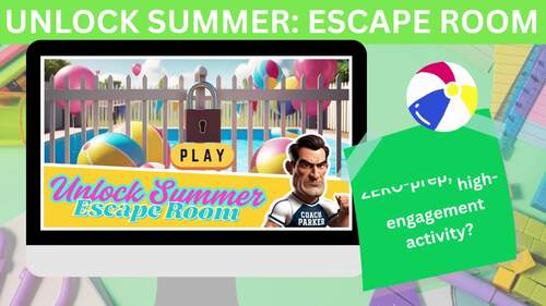 Summer SEL Digital Escape Room | Growth Mindset End of the Year Game ...