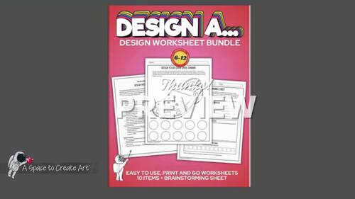 Design A...Worksheets, Early Finishers Art Activities, Middle, High ...