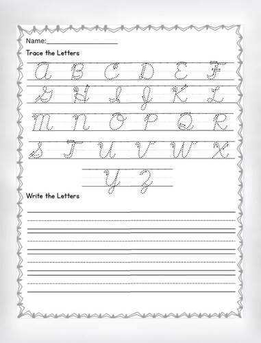 Cursive Poetry for 2nd-5th | Practice Pages, Tracing & Writing Worksheets