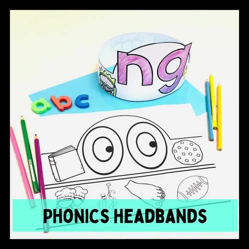 Kindergarten Phonics Hats | Alphabet Crowns Headbands | Group 5 - Z W ...