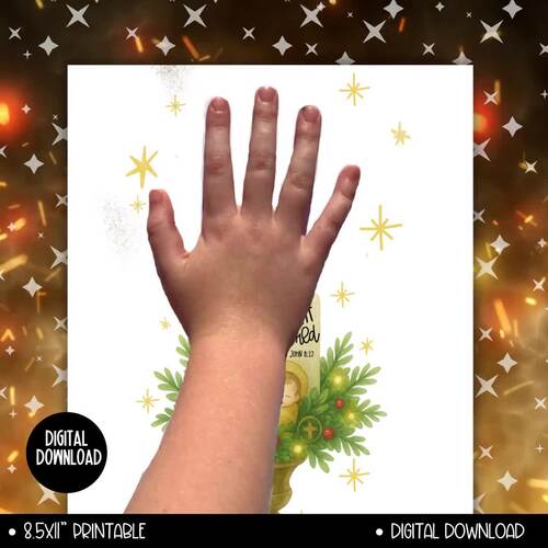 Light of the World Candle Handprint Craft, Christian Christmas Nativity ...