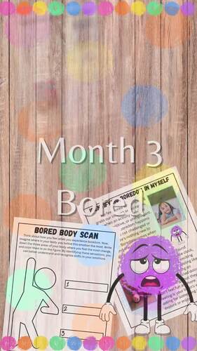 Feeling Bored - Social Emotional Awareness Unit Study - Worksheets, Art ...