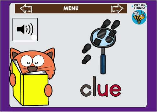 Long U Boom Cards | UE UI EW OO Flashcards with Audio by Busy Bee Studio