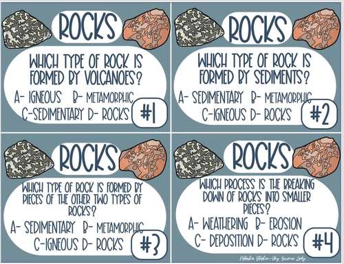 The Rock Cycle -Task Cards by Hey Science Lady | TPT