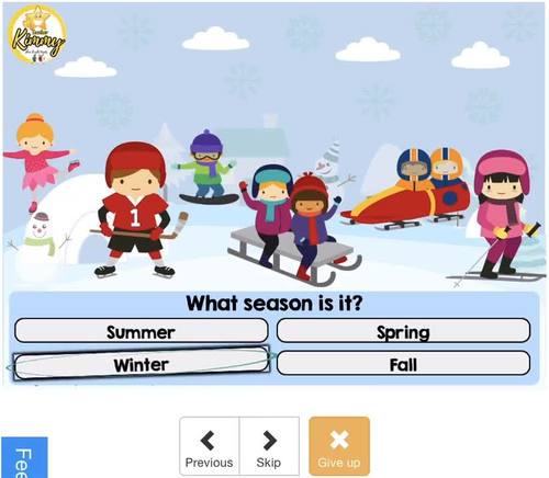 Winter Picture Description Answering WH Questions Boom Cards by Teacher ...