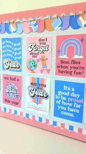 Retro End of Year Posters and Bulletin Board Display by Bloom With ...