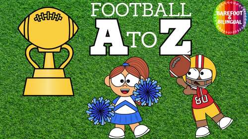 Football Clipart A to Z | Football Beginning Sounds Clipart | Sports ...