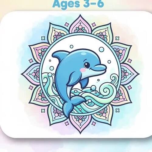 Simple Animal Mandala Art for Early Learners (Ages 3–6) | 20 Printable