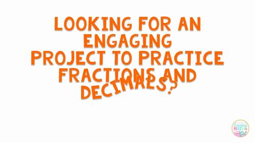 Decimals and Fractions Math Project "The Lemonade War" PBL by Loving Math