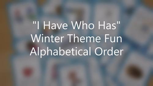 I Have Who Has Games | Winter by Lessons by Molly | TPT