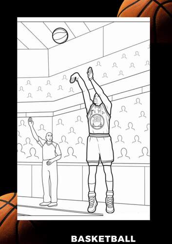 "Stephen Curry Coloring Pages: Celebrate the Basketball Superstar ...