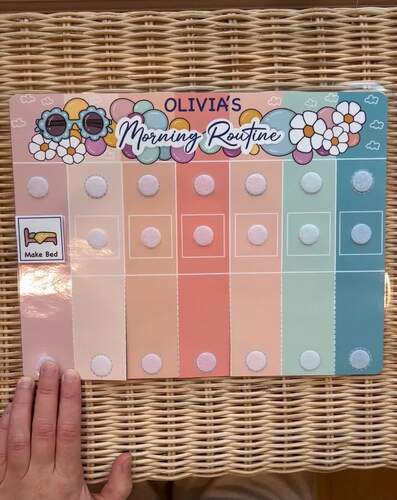 Morning routine visual schedule, Chore chart, Visual schedule template ...