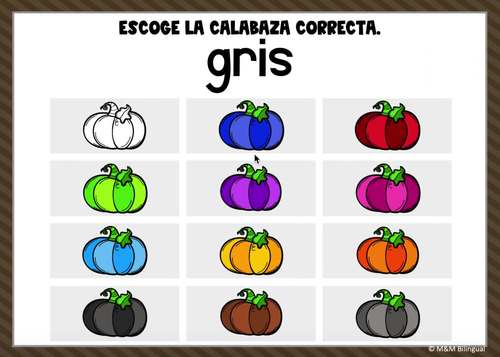 Fall - Colors Boom Cards | SPANISH by MM Bilingual | TpT