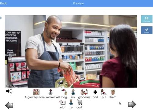 Grocery Store Virtual Field Trip Social Narrative & Comprehension Boom ...