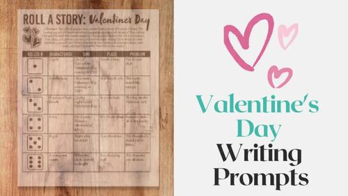 Roll a Story Valentine's Day Narrative Writing Activity | February Project