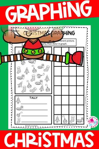 Christmas Graphing Worksheets by Primary Piglets | TPT