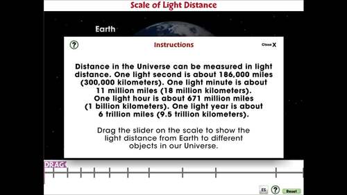 Galaxies & The Universe: Scale of Light Distance - NOTEBOOK Gr. 5-8