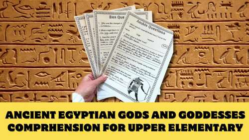Ancient Egyptian Gods and Goddesses Reading Comprehension - Poetry Ancient Egyptian Gods and Goddesses Reading Comprehension - Poetry