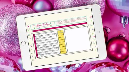 Atomic Structure Self Checking Worksheet with winter theme by JayZee