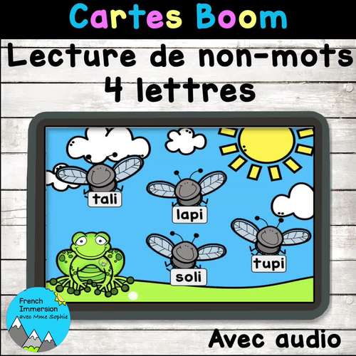 lecture de non-mots à 2 syllabes Boom reading 2 syllables words | TPT