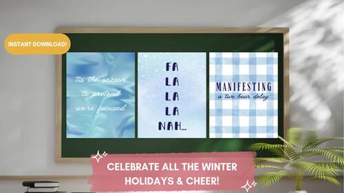 Winter Classroom Posters | Funny Classroom Holiday Decor | Printable ...