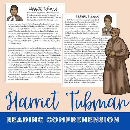 Harriet Tubman Reading Comprehension Biography by Bilingual Teaching ...