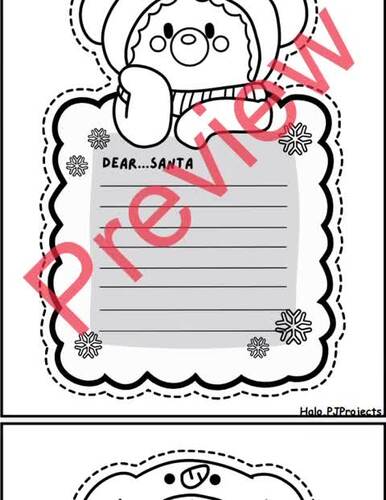 Dear Santa: Fun & Creative Letter to Santa Template Activity for Kids!