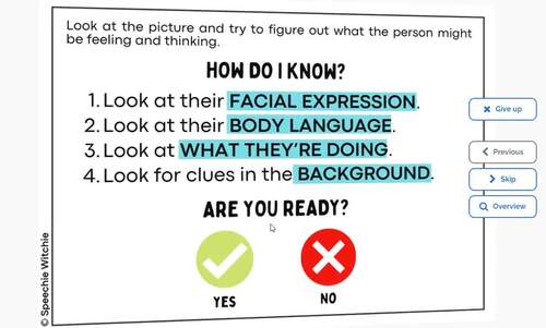 Perspective Taking: What Could They Be Thinking? (Open Answers) Boom Cards