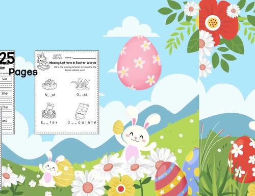 Easter Phonics Activities: Beginning Sounds, CVC Words, Rhyming Words ...