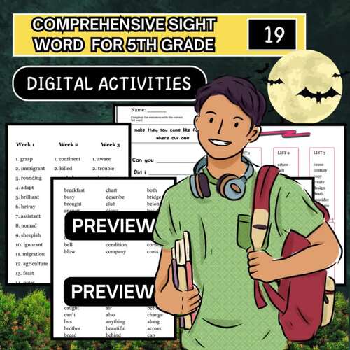 Comprehensive Sight Words Worksheets for 5th Grade – Build Vocabulary