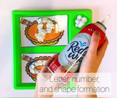 Thanksgiving Pumpkin Pie Activities Letters, Shapes and Numbers Formation