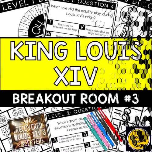 Louis XIV of France Absolute Monarchy - Reading Comprehension Breakout Room