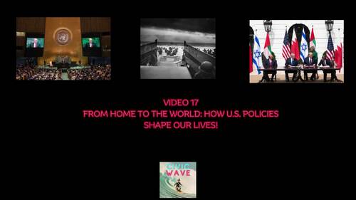 Civics and Government: Foreign and Domestic Policies Video & Worksheet