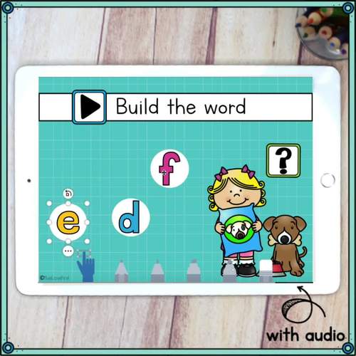 Word Families Short E for Seesaw and Google Slides Distance Learning