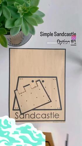 Simple Sand Castle Craft A Fine Motor Activity | TPT