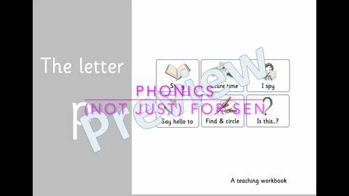 Letter P Phonics Workbook (not just for) Special Needs by Epic Phonics