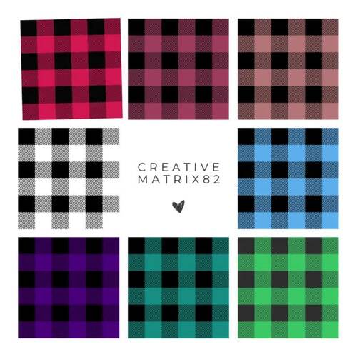 Seamless Buffalo Checks Plaid Digital Paper by Creative Matrix82