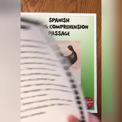 The Anglerfish - Spanish Reading Comprehension Activity Printable