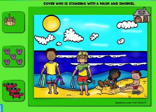 Language Concepts Through Picture Scenes Mega Deck: Summer Theme Boom Cards