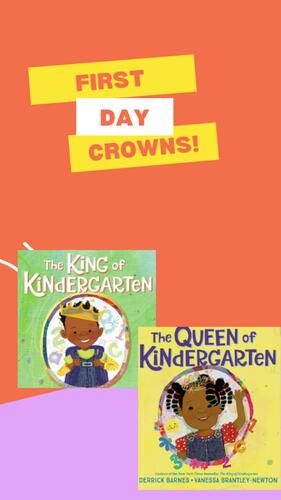 First Day King/Queen of Kindergarten Crown by Early Learning Amazing