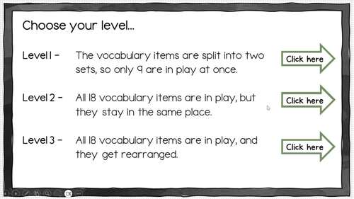 Stationery | English Vocabulary Memory Game PPT | Kim's Game / What's ...