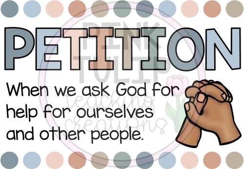 Four Types of Catholic Prayer Posters Earth Tones - Classroom Decor