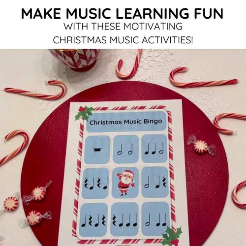 Christmas Printable Music Activity Bundle Elementary Music Holiday Game ...