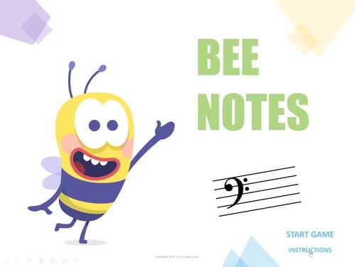 Bass Clef Note Names Interactive Music Game by Iza Piano Studio | TPT